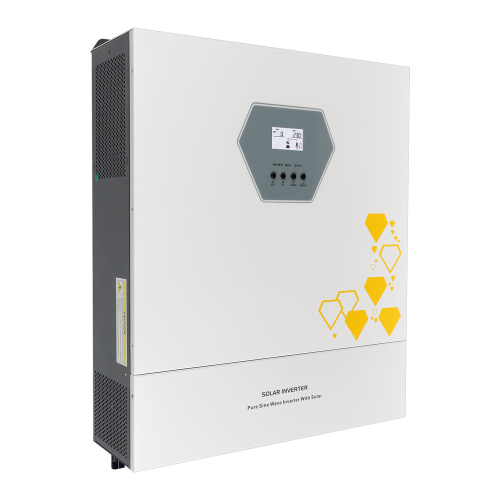 11000W 48VDC 220VAC Hybrid Solar Inverter Dual MPPT tracker plus Paral ...