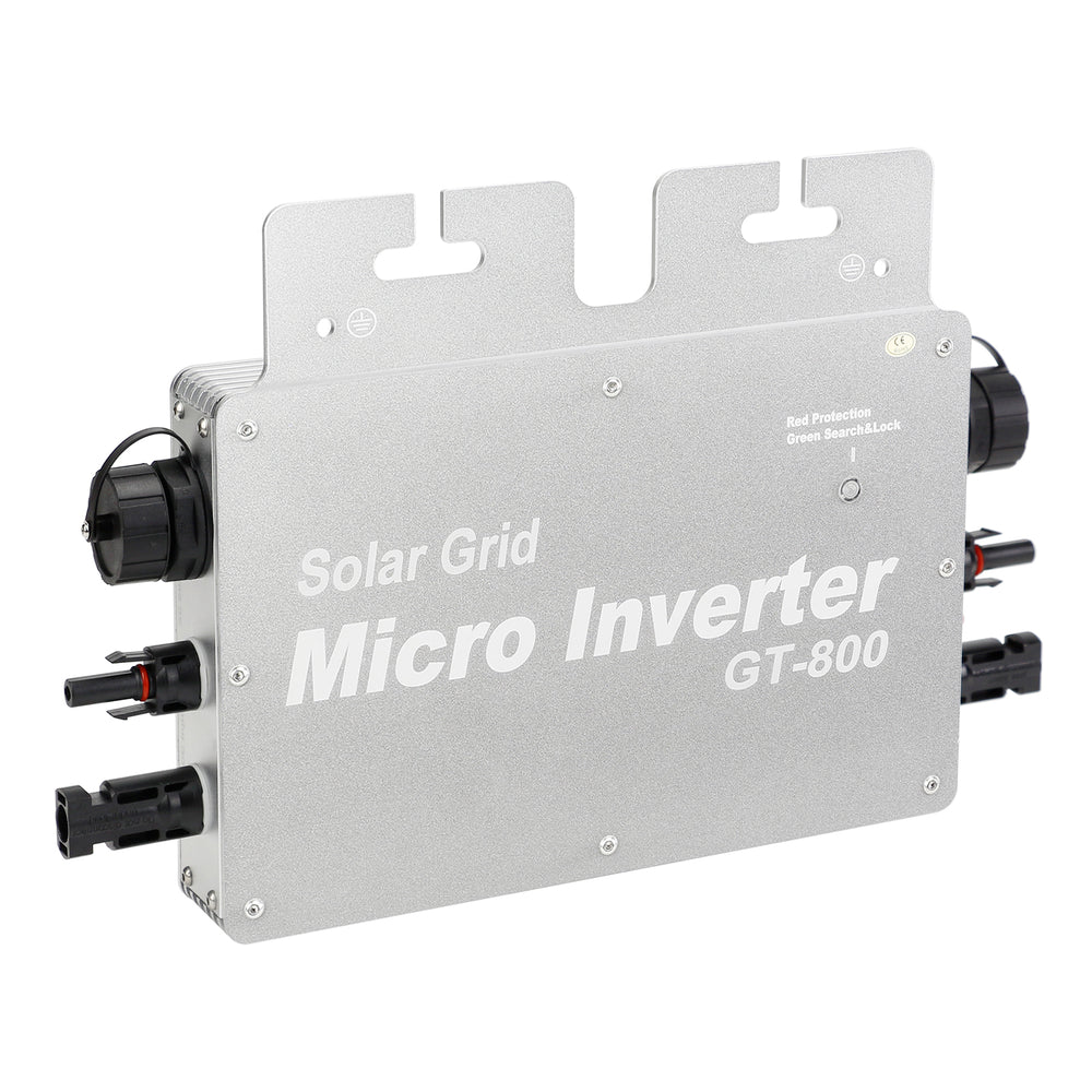 800W AC 220V On-Grid Wifi Micro Solar Inverter Single Phase - Silver ...