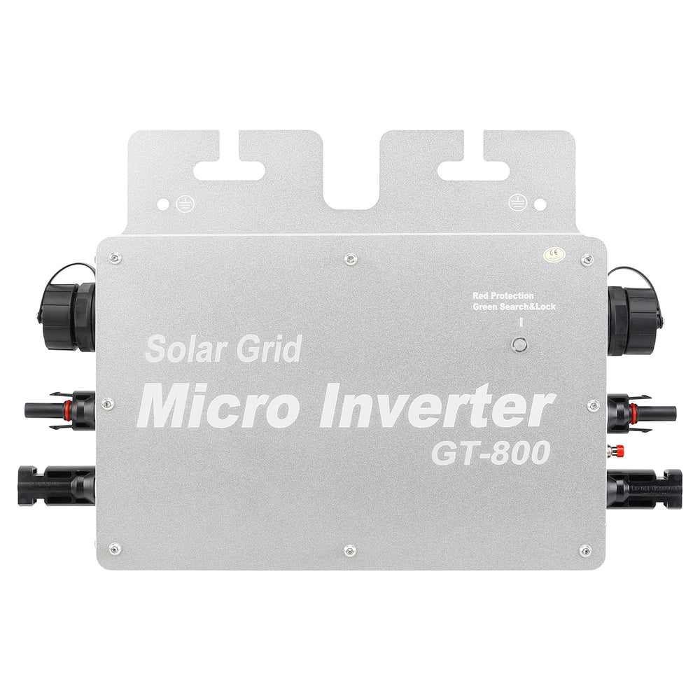 800W AC 220V On-Grid Wifi Micro Solar Inverter Single Phase - Silver ...