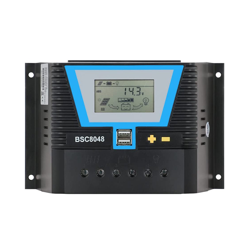 100Amp 12V/24V/36V/48V PWM Solar Charge Controller – ECGSOLAX