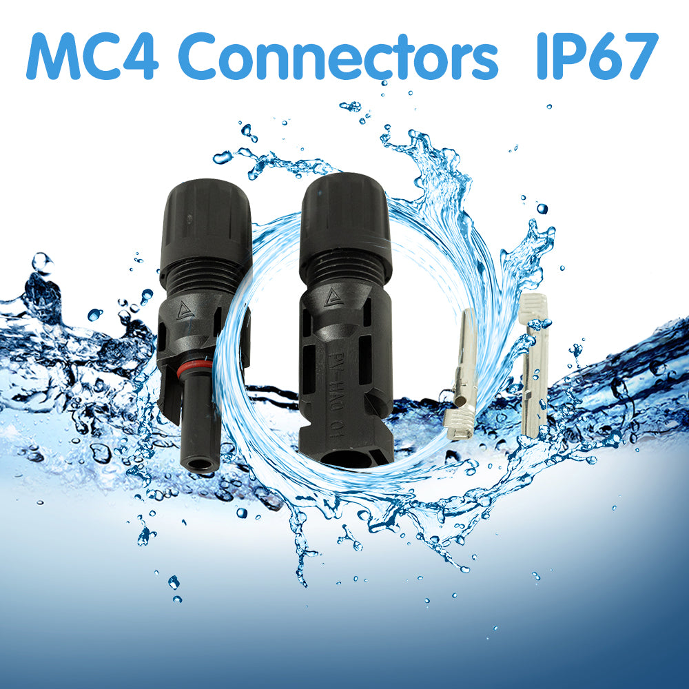 100Pair MC4 Solar DC Connector IP67 Waterproof Male Female Connector U – ECGSOLAX
